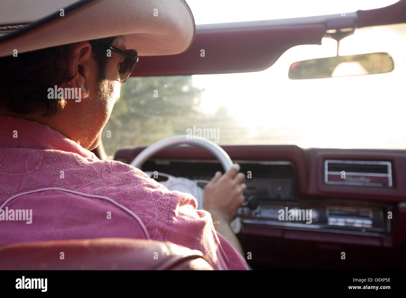 Convertible american cowboy car hi-res stock photography and images - Alamy