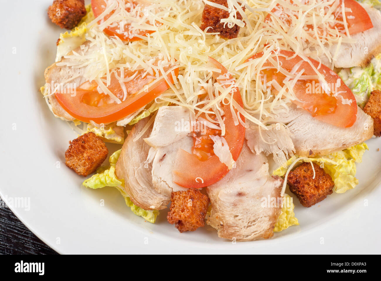 chicken meat filet salad Stock Photo - Alamy