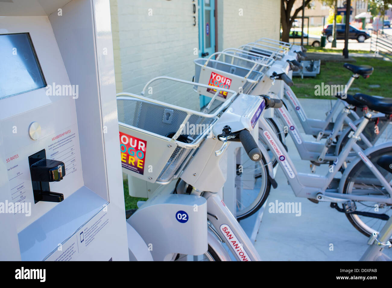 Bicycle renting station hi-res stock photography and images - Alamy