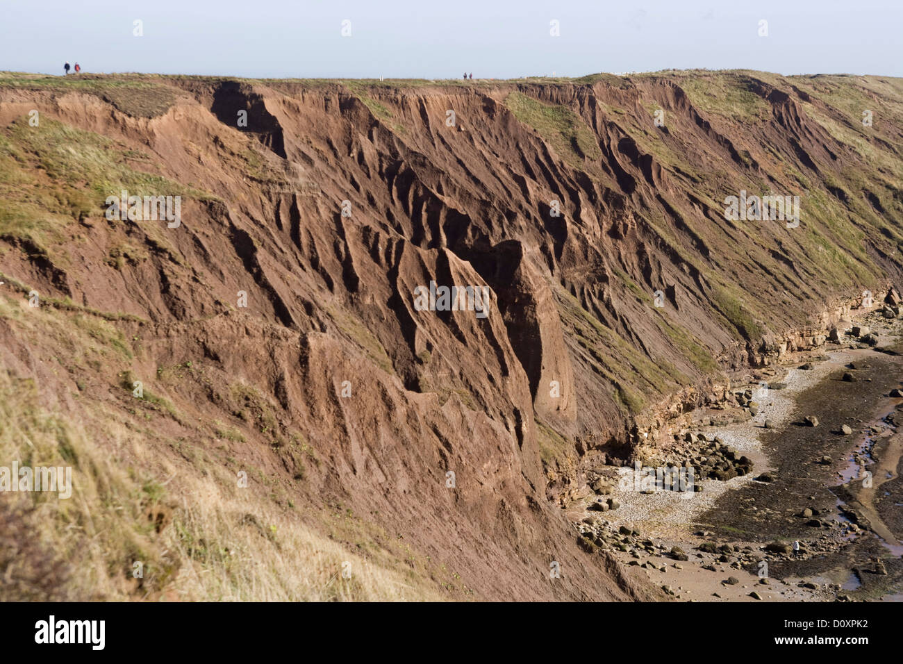 Eroded Cliffs of Filey, North Yorkshire Stock Photo - Alamy