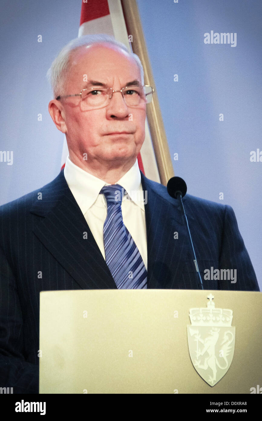 Dec. 1, 2012 - Oslo, Norway - Ukrainian President Viktor Yanukovych has ...