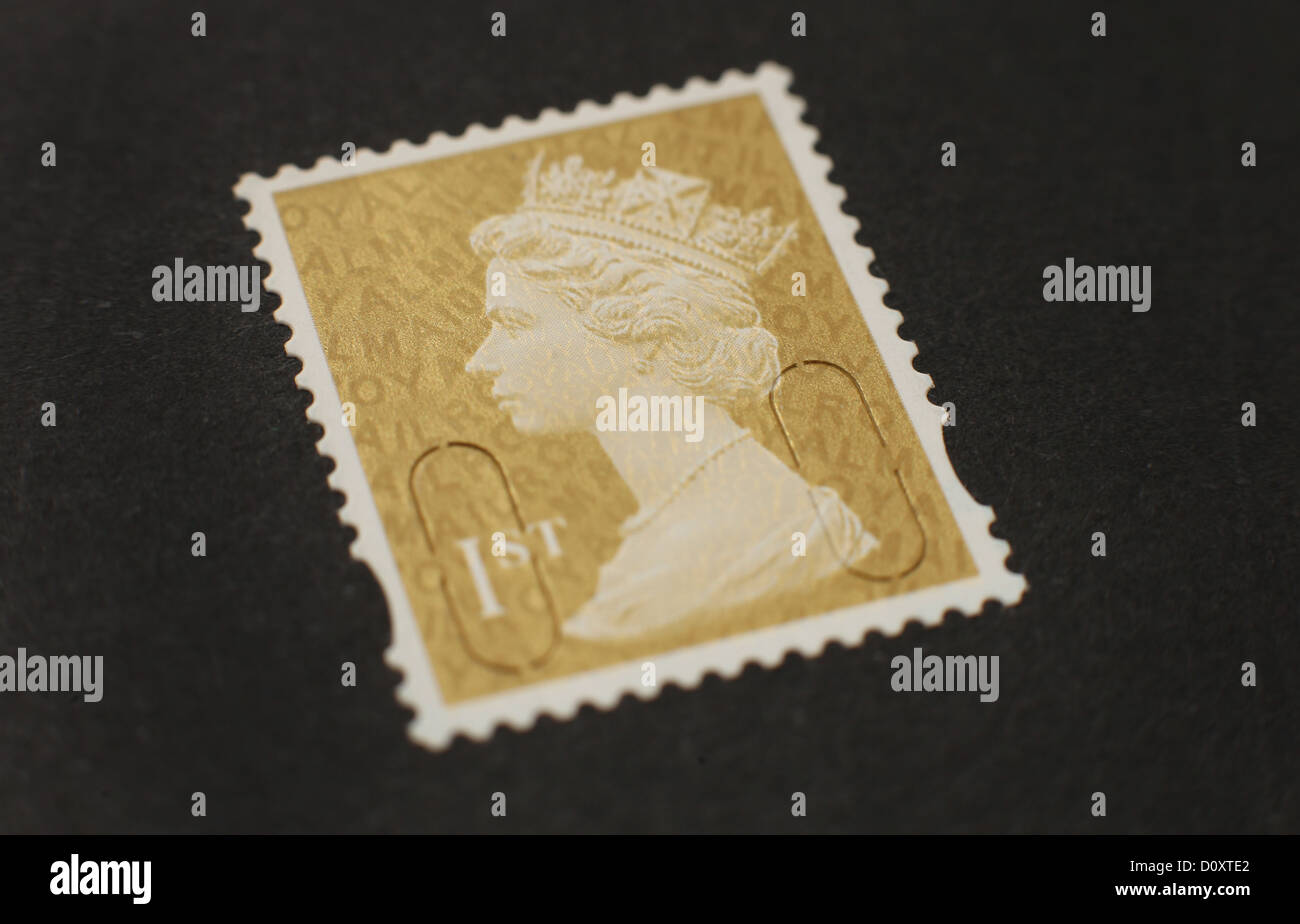 Royal Mail First Class Stamp. Picture by James Boardman Stock Photo - Alamy