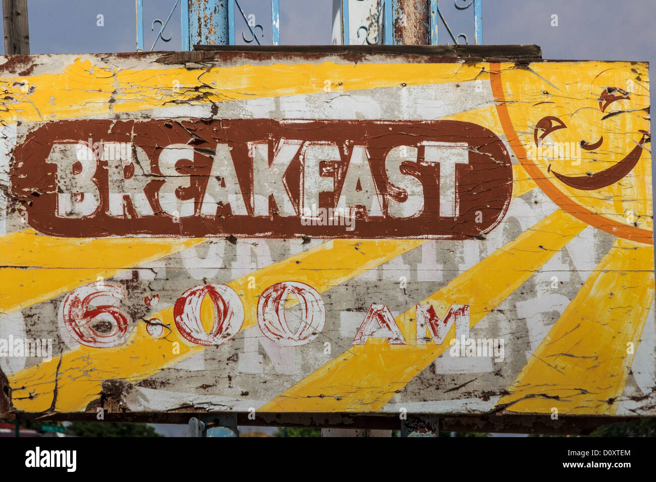 old restaurant sign Stock Photo - Alamy