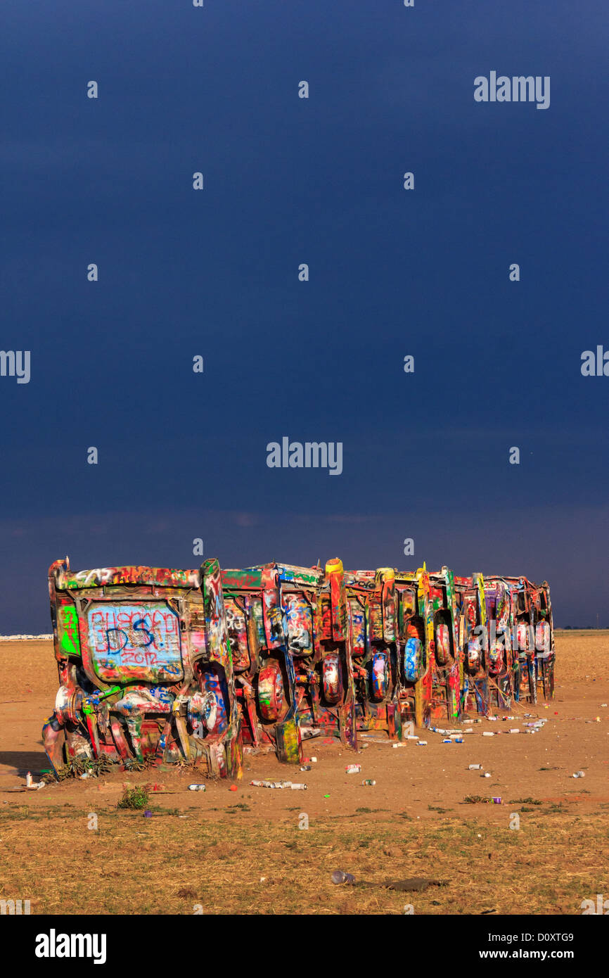 Cadillac Ranch in Amarillo Stock Photo - Alamy