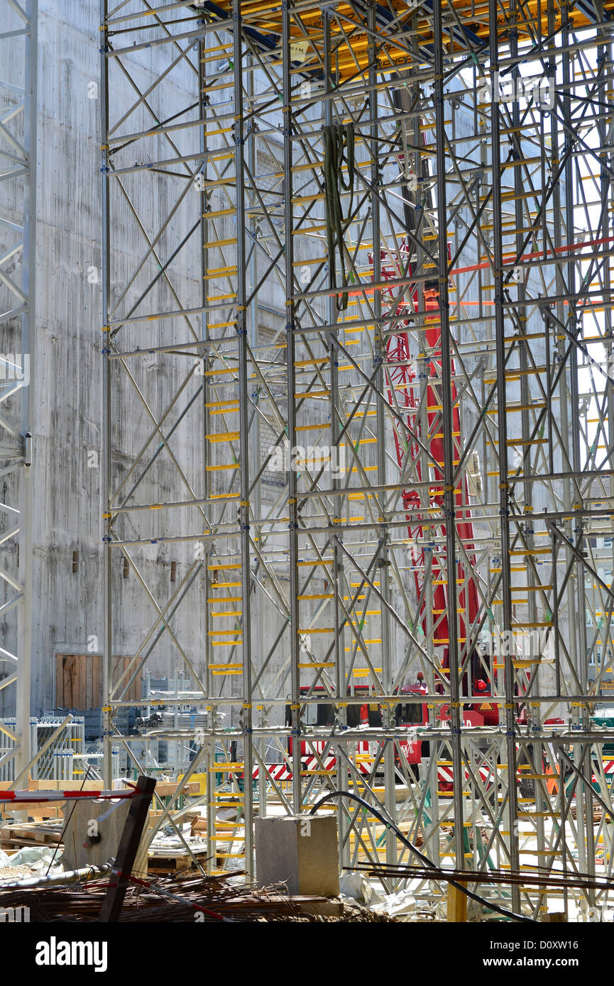 Basel, Switzerland, building site, big, construction, strap ...