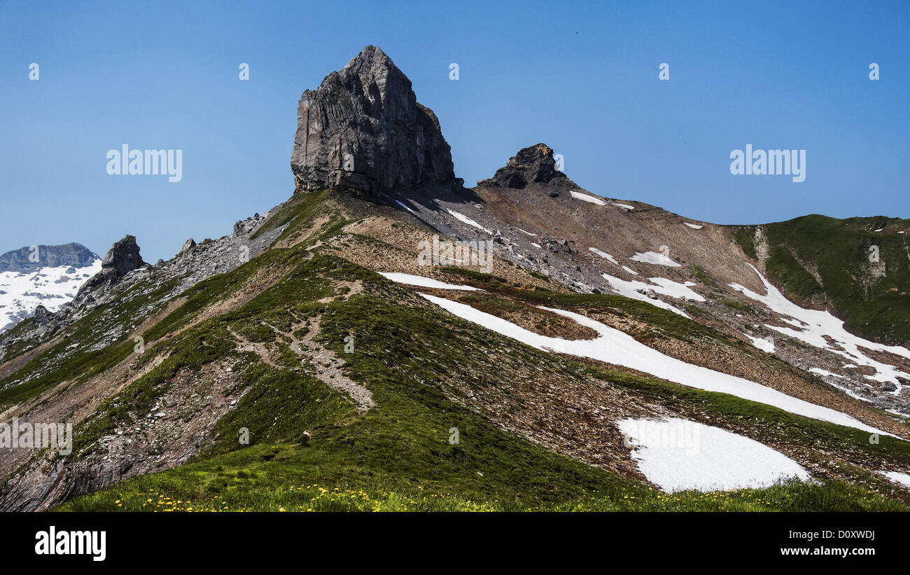 Alps, mountains, mountaintops, mountain landscape, Bernese Alps ...