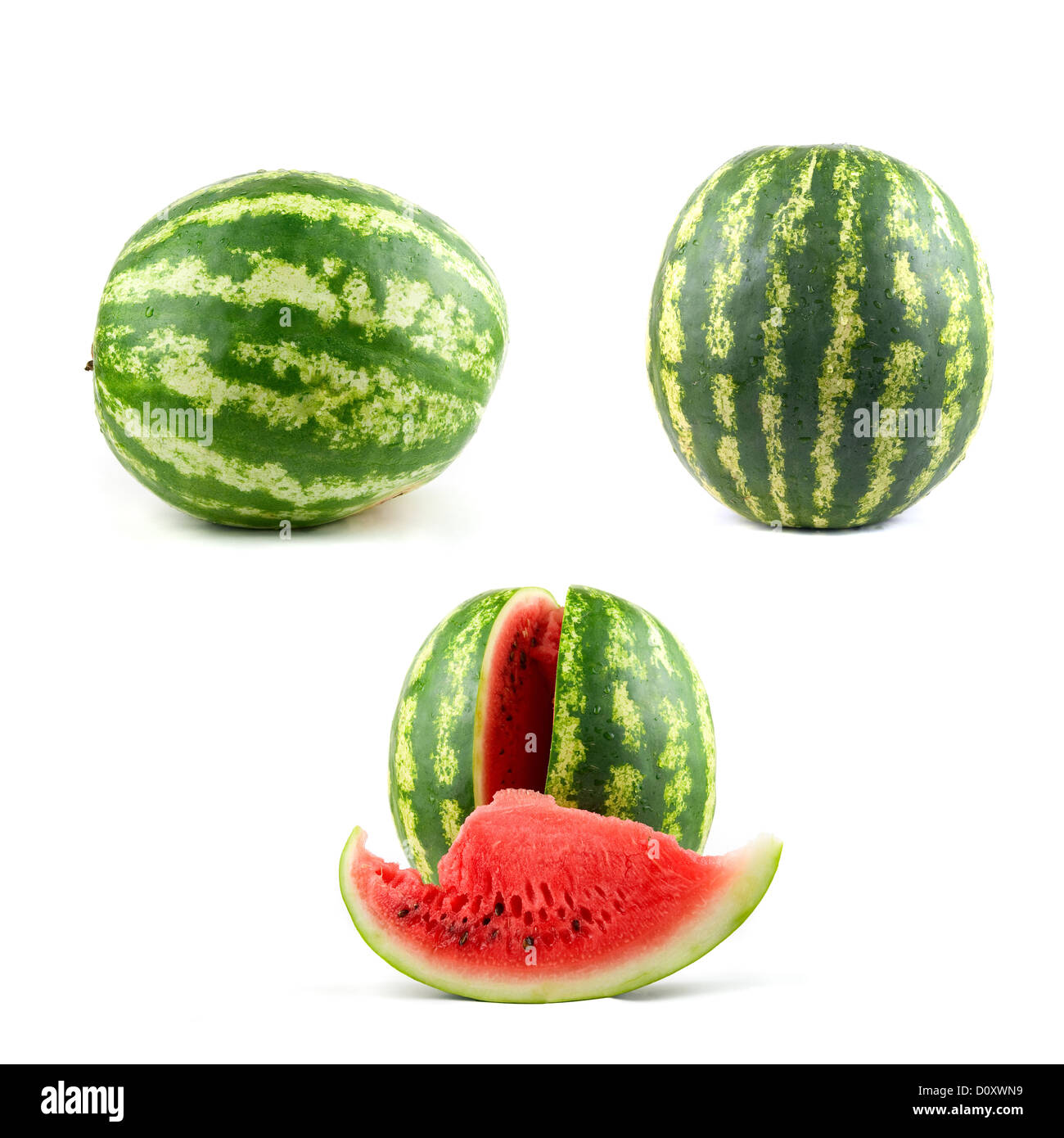 Watermelon red flesh cut Cut Out Stock Images & Pictures - Alamy