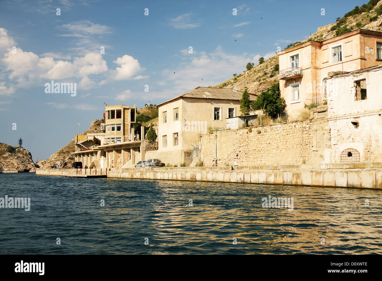 Residential houses in Balaklava Stock Photo - Alamy