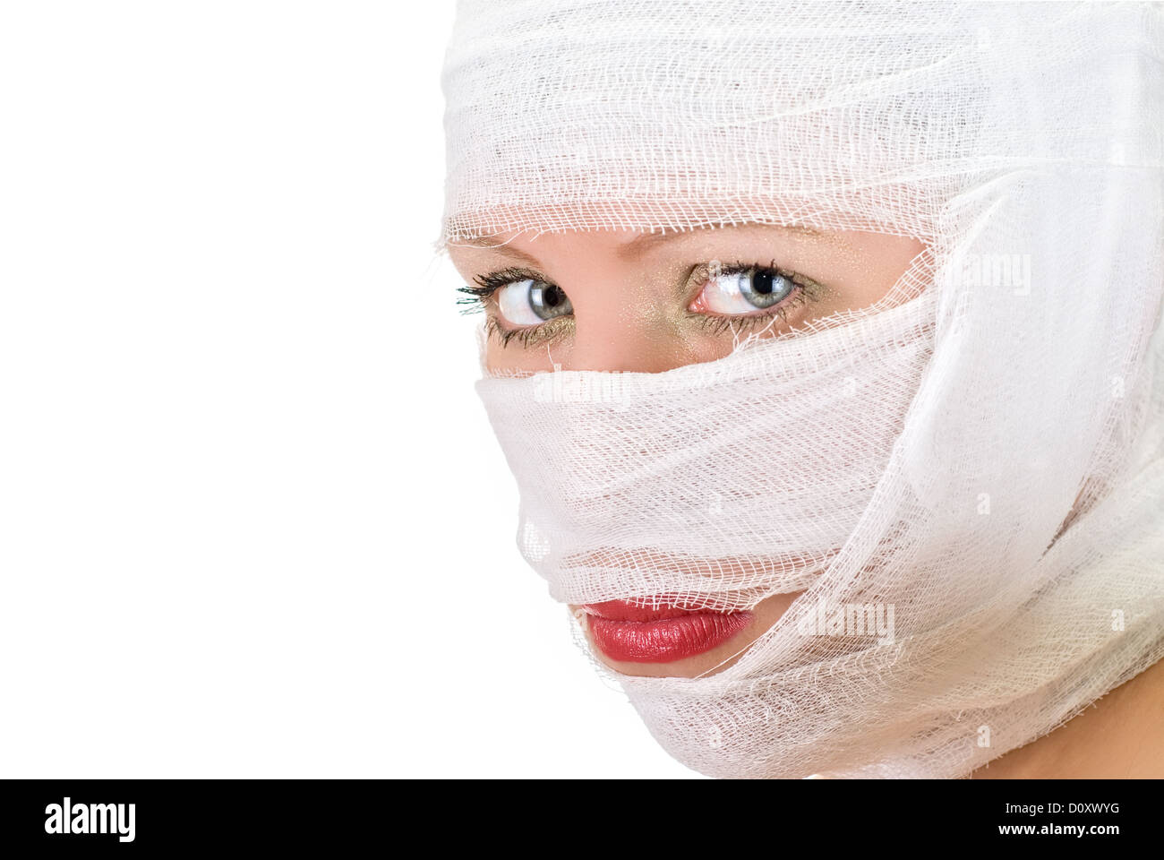 woman with bandages Stock Photo - Alamy