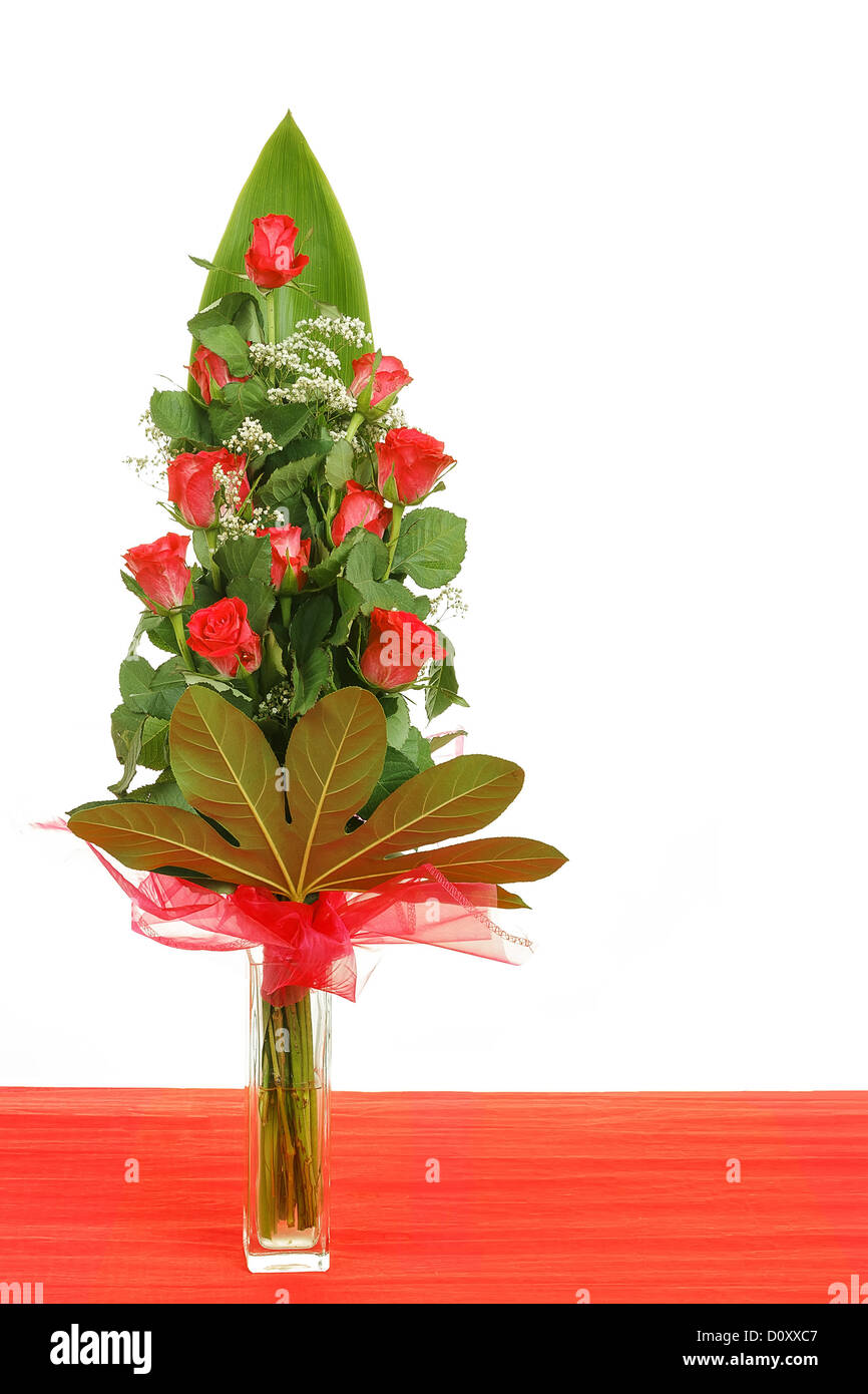 Composition bouquet red roses hi-res stock photography and images - Alamy