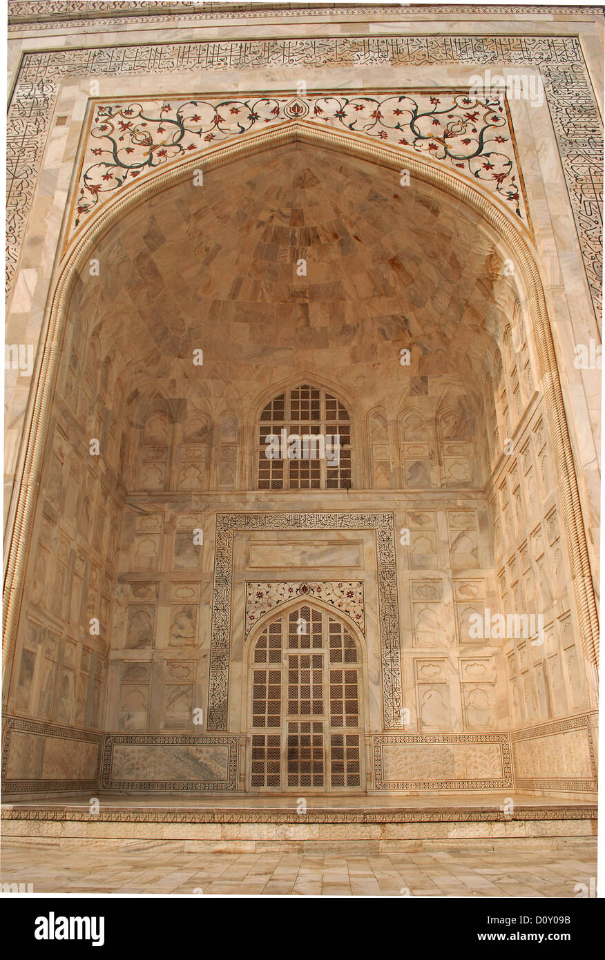 taj mahal close up; this marble architecture is at agra,india Stock ...