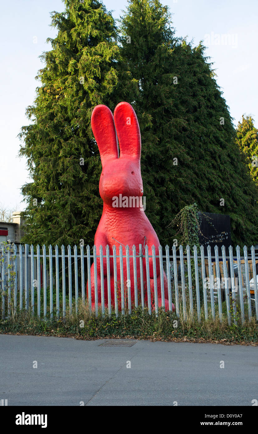 Bovey Tracey, Devon, England. November 29th 2012. Large model red ...