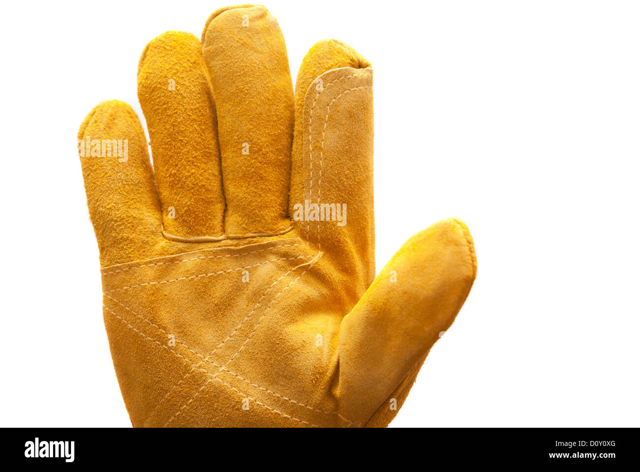 yellow work glove Stock Photo - Alamy