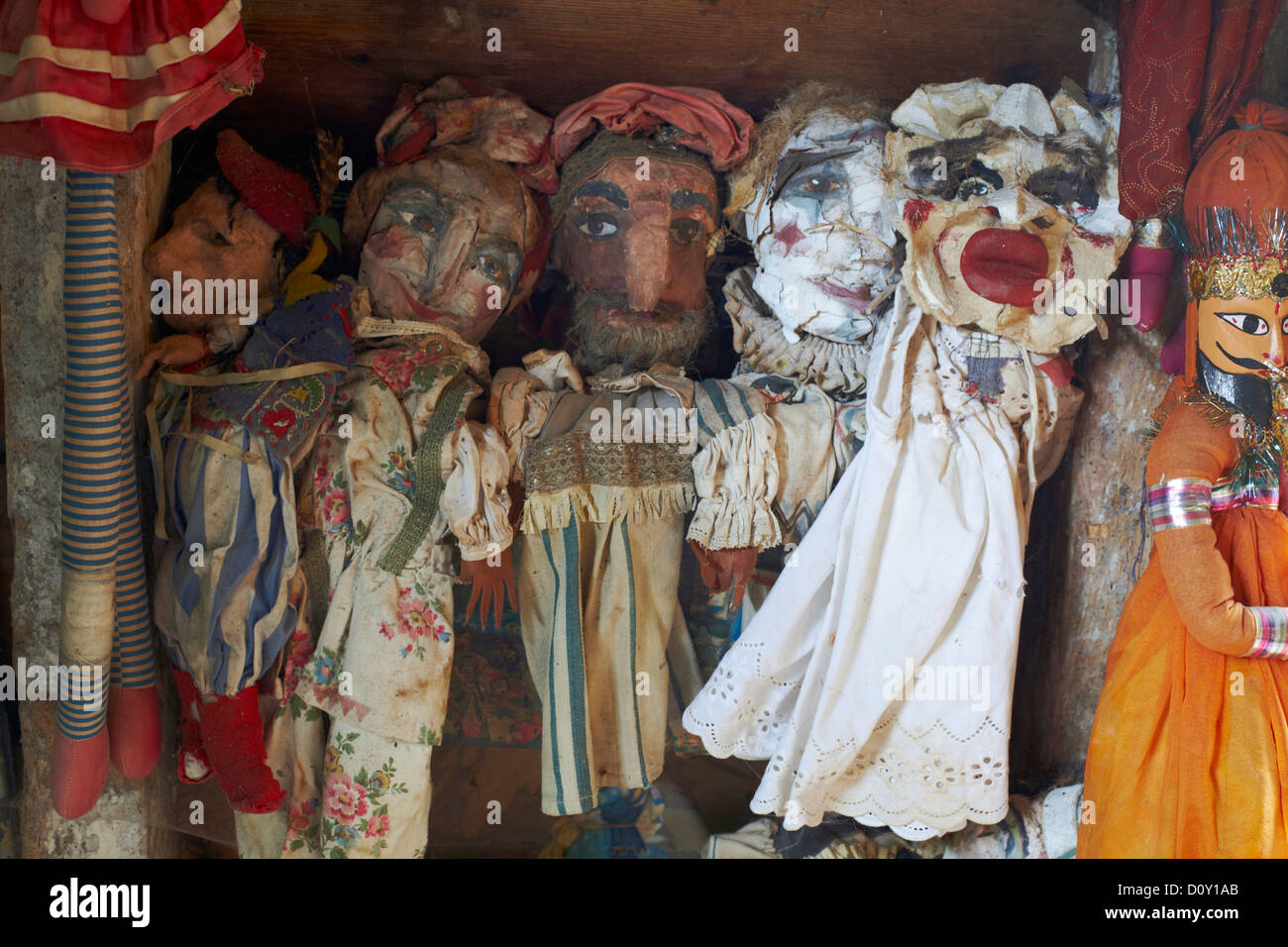 Collection of puppet dolls Stock Photo - Alamy