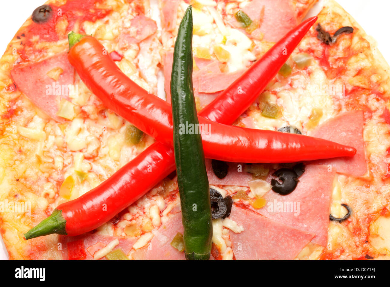Chili on pizza hi-res stock photography and images - Alamy