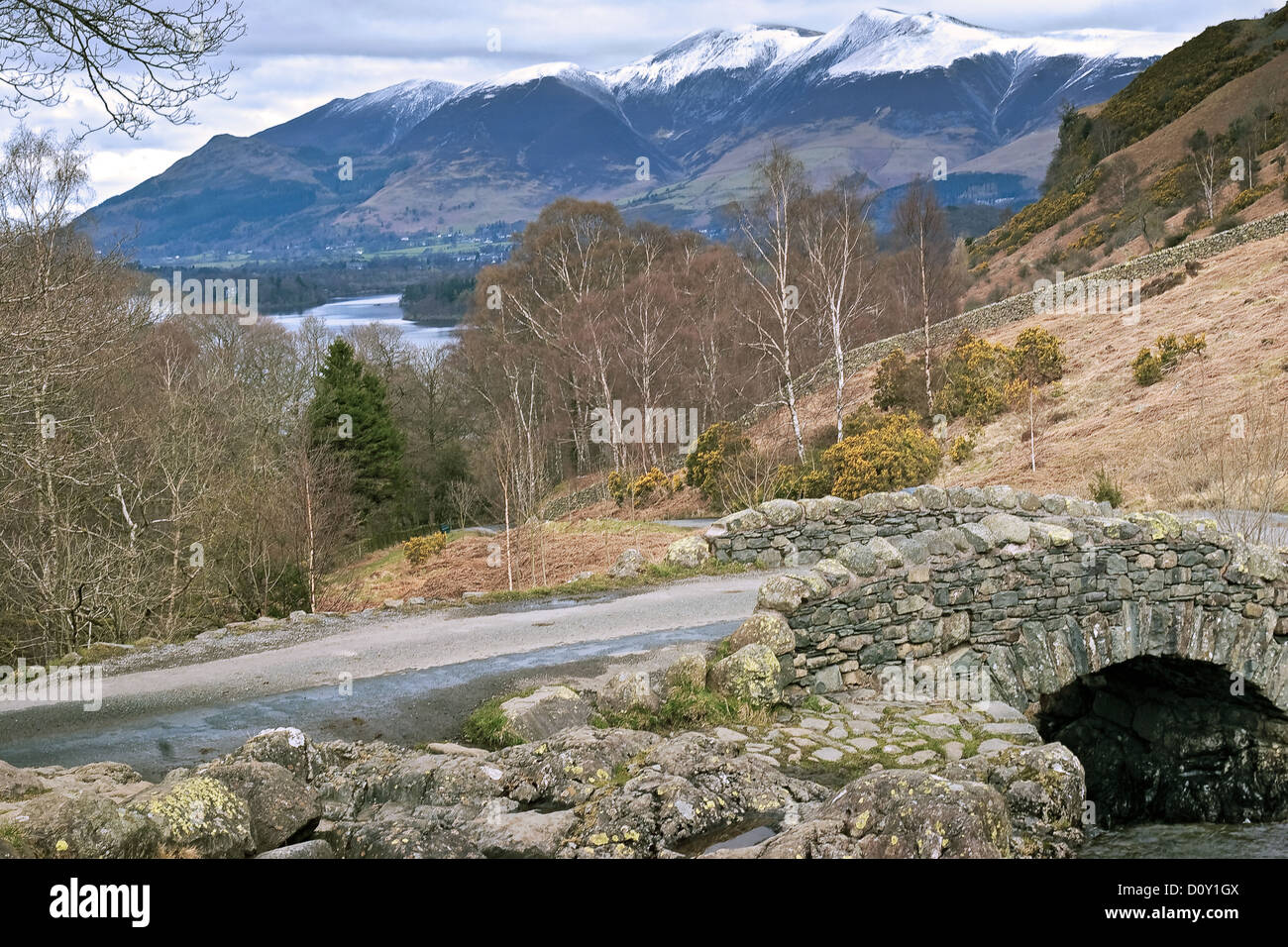 UK Cumbria Ashness Bridge Stock Photo - Alamy
