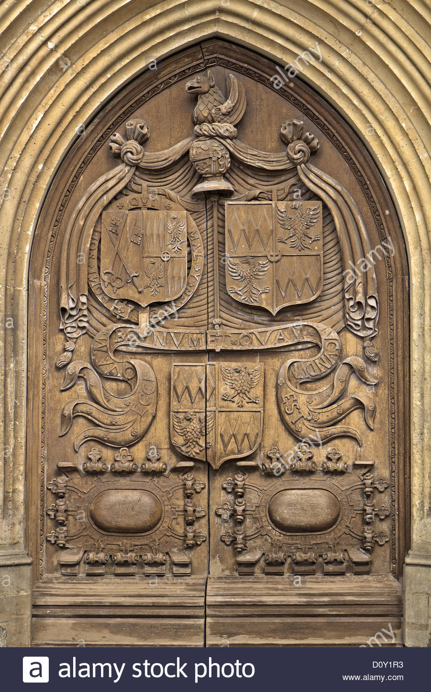 UK Somerset Bath Abbey Door Stock Photo, Royalty Free Image: 52225239 ...