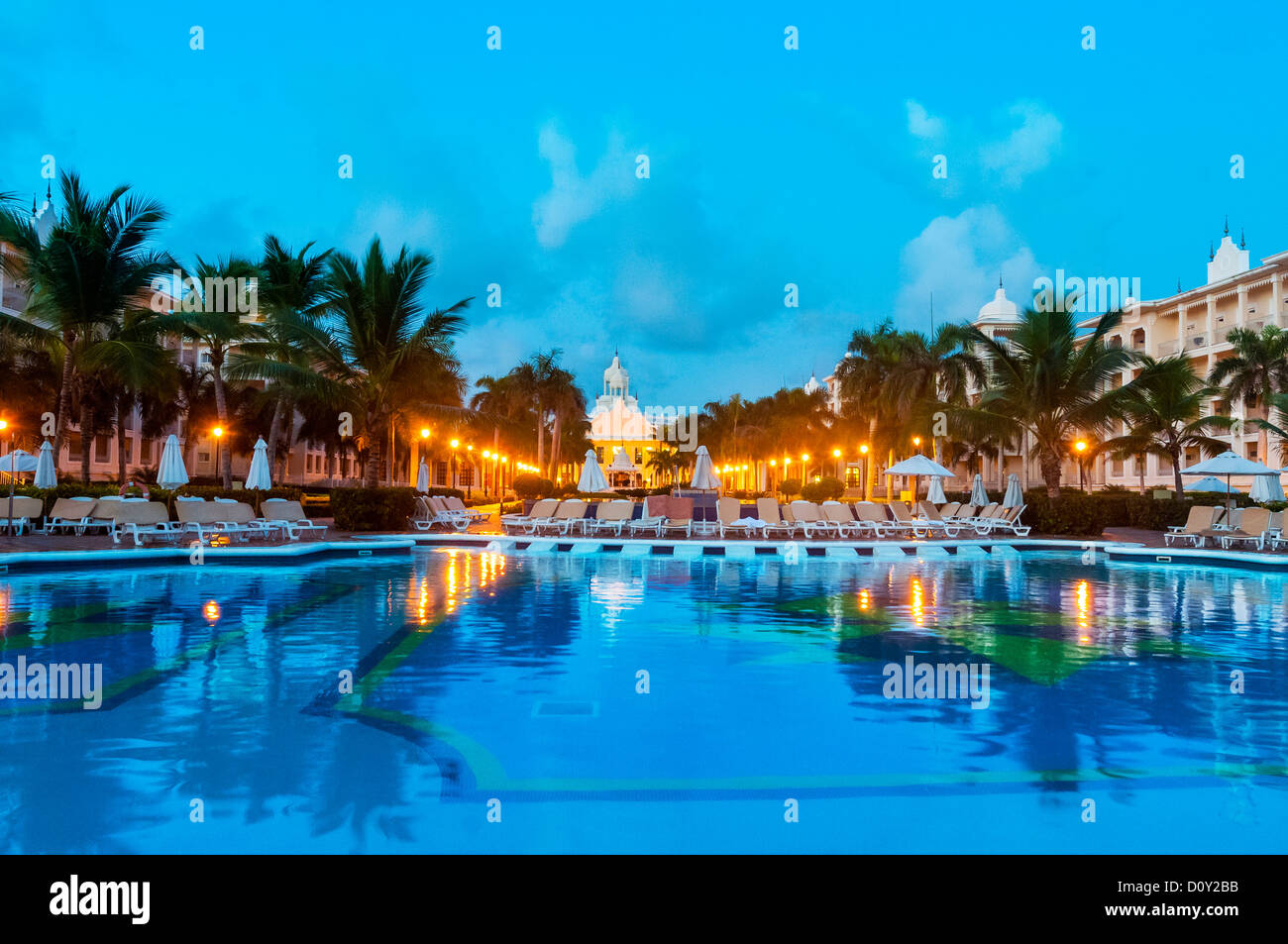 pool area; Riu Palace; hotel; Punta Cana; Dominican Republic; Caribbean ...