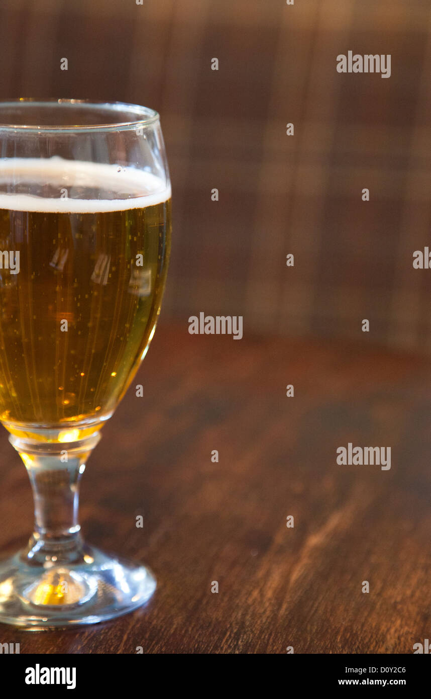 Beer in Glass Stock Photo - Alamy