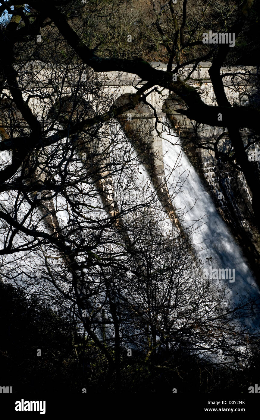 The Burrator Dam is built across the river Meavy at the Burrator Gorge ...