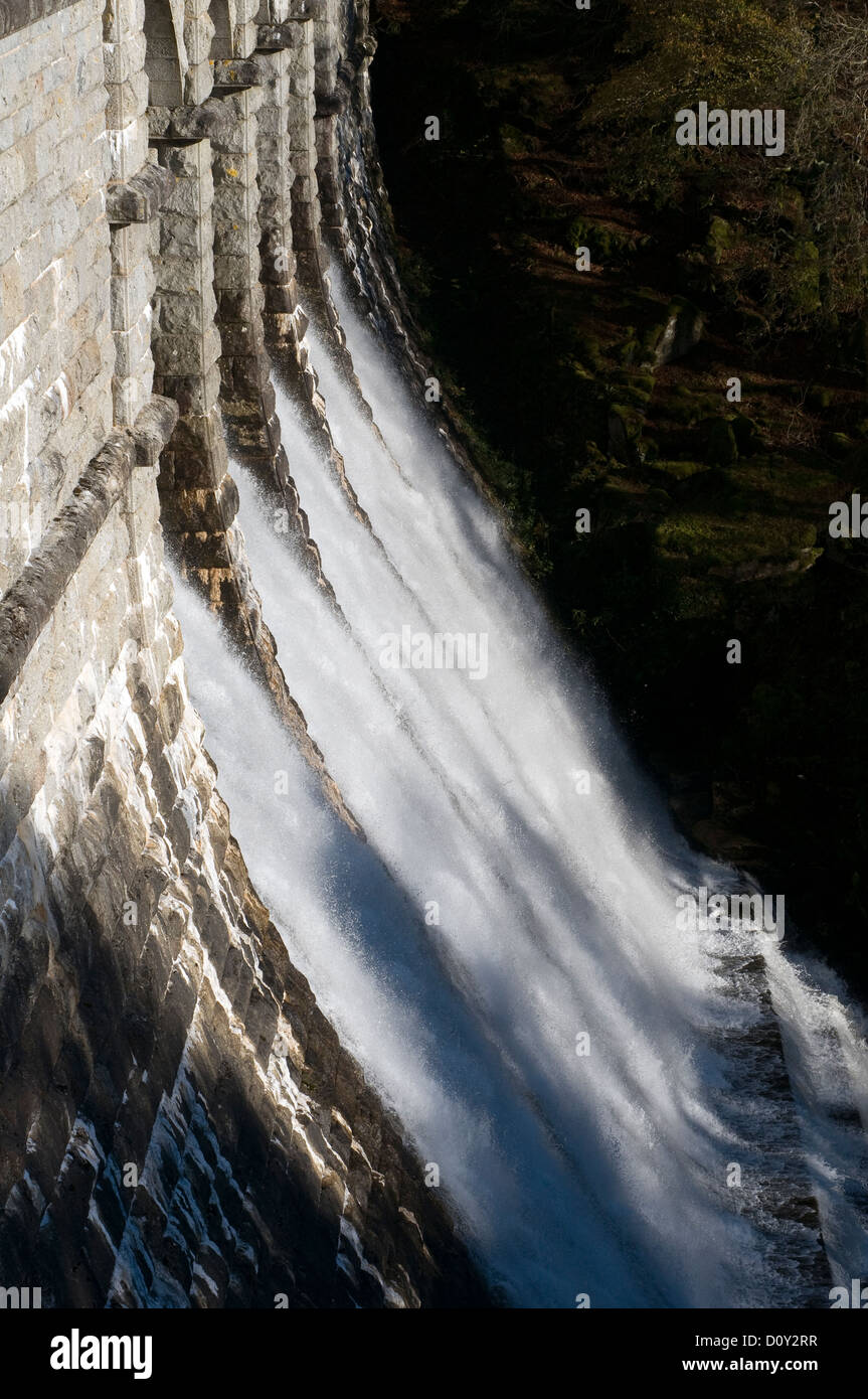 The Burrator Dam,river Meavy, Burrator Reservoir,The Burrator Dam is ...