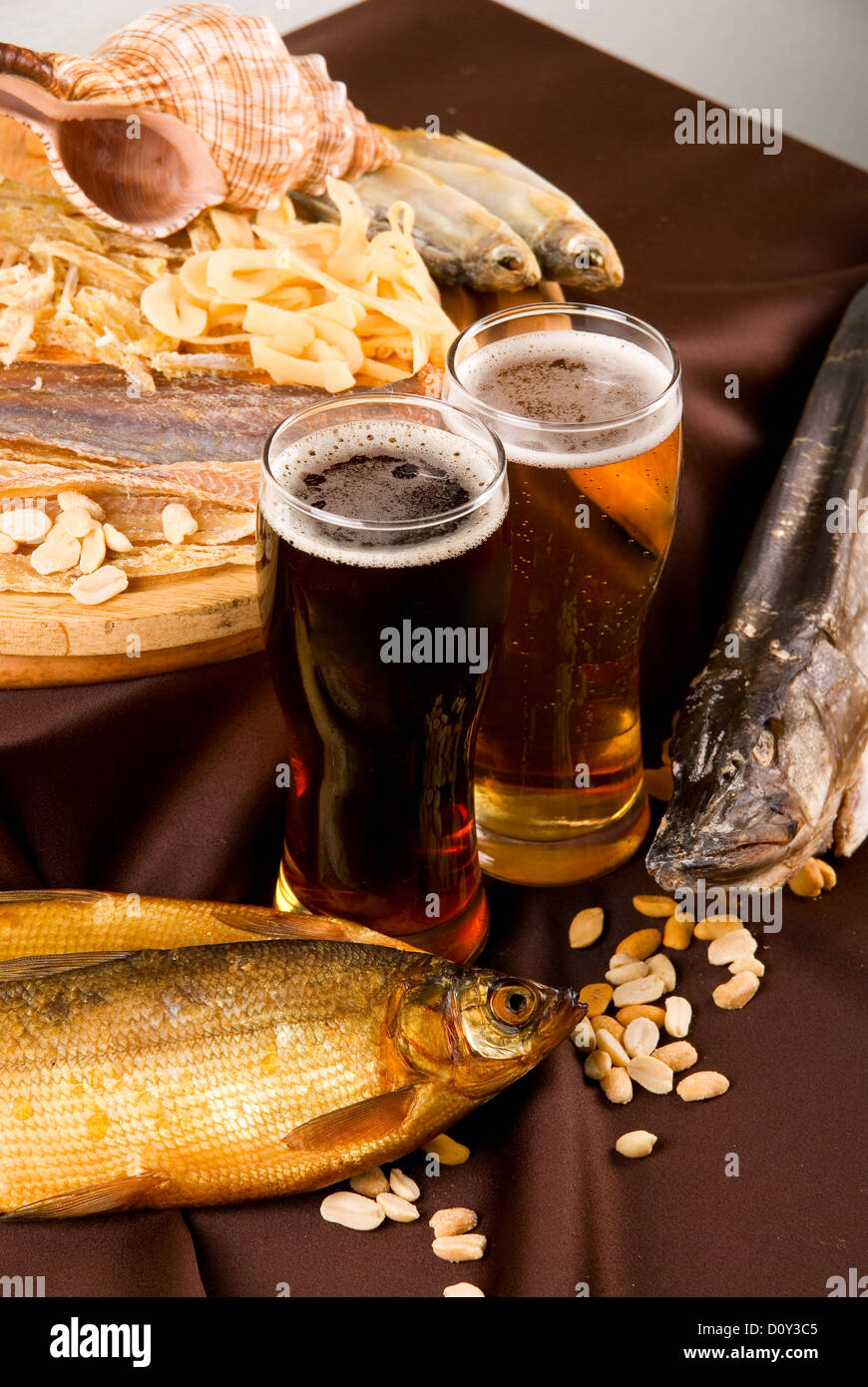Beer and snacks set hi-res stock photography and images - Alamy