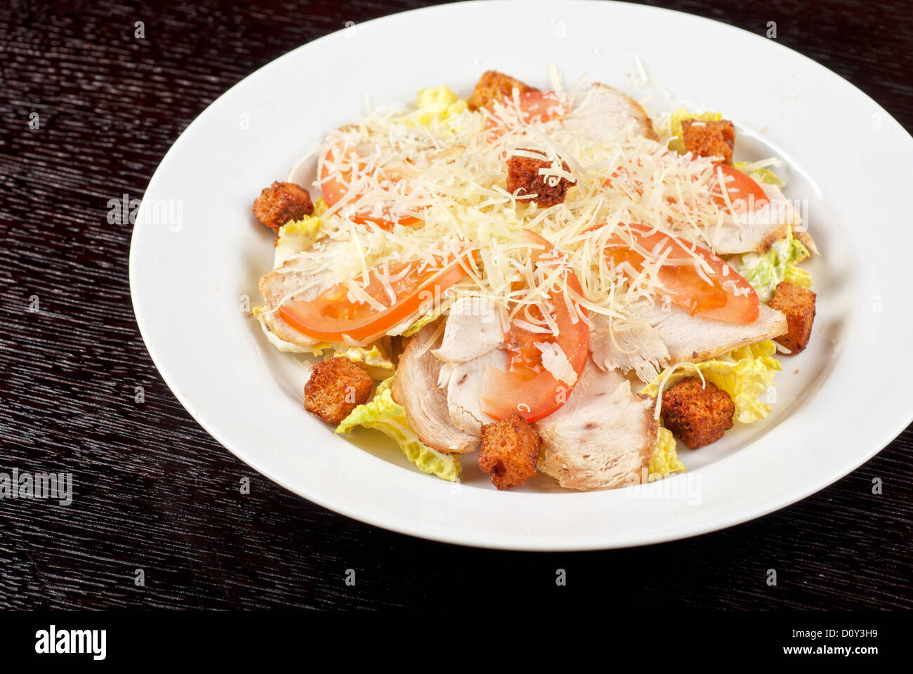 chicken meat filet salad Stock Photo - Alamy