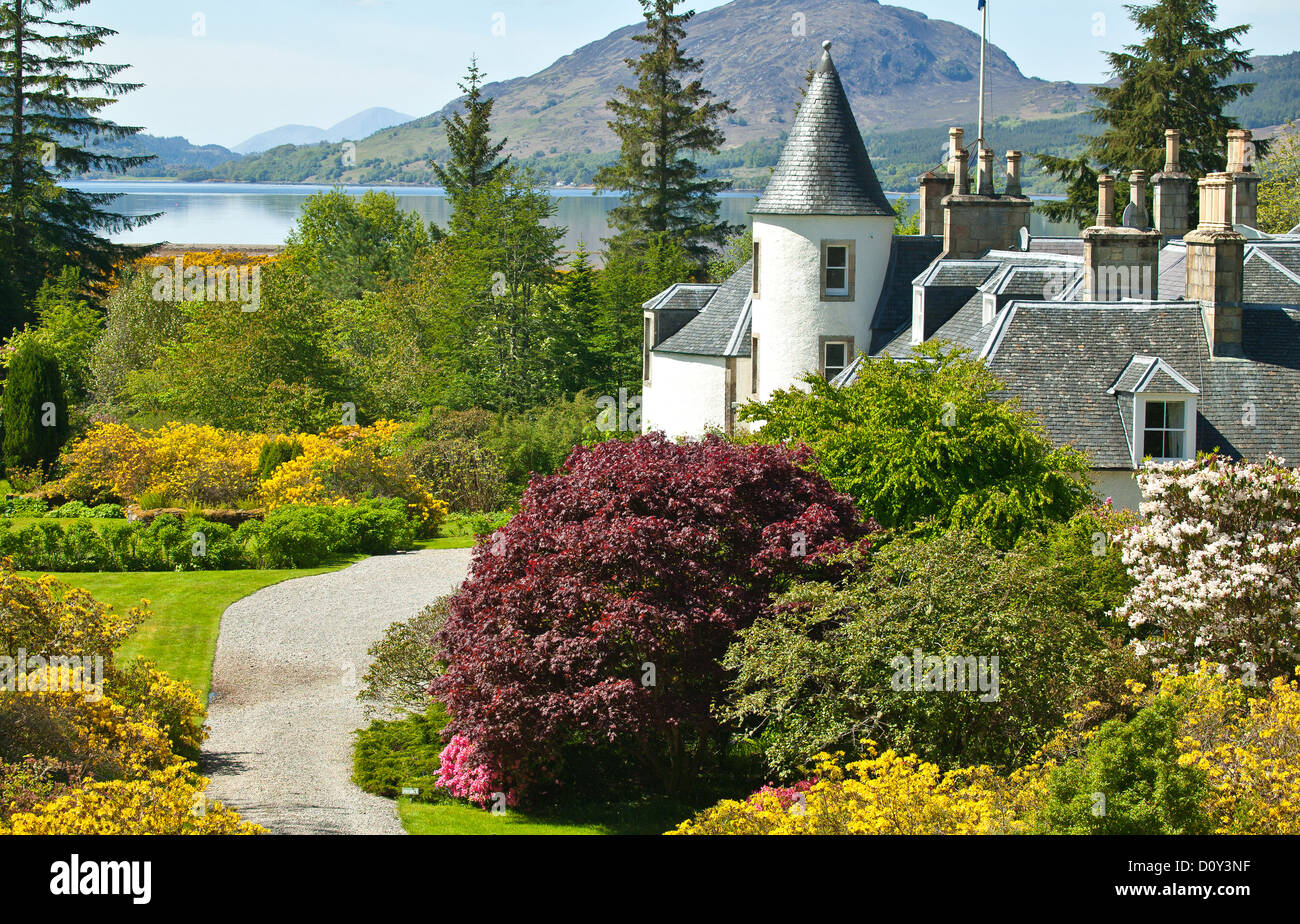 ATTADALE HOUSE ON LOCH TORRIDON WITH EXTENSIVE GLORIOUS GARDENS ON THE ...