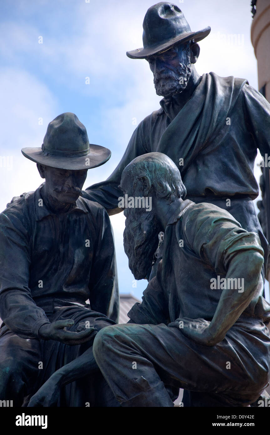 Memorial to the 49ers of the Goldrush in San Francisco California USA ...