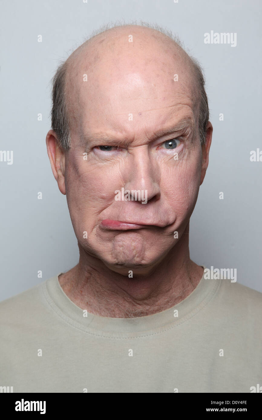 Man making funny face with mouth Stock Photo - Alamy