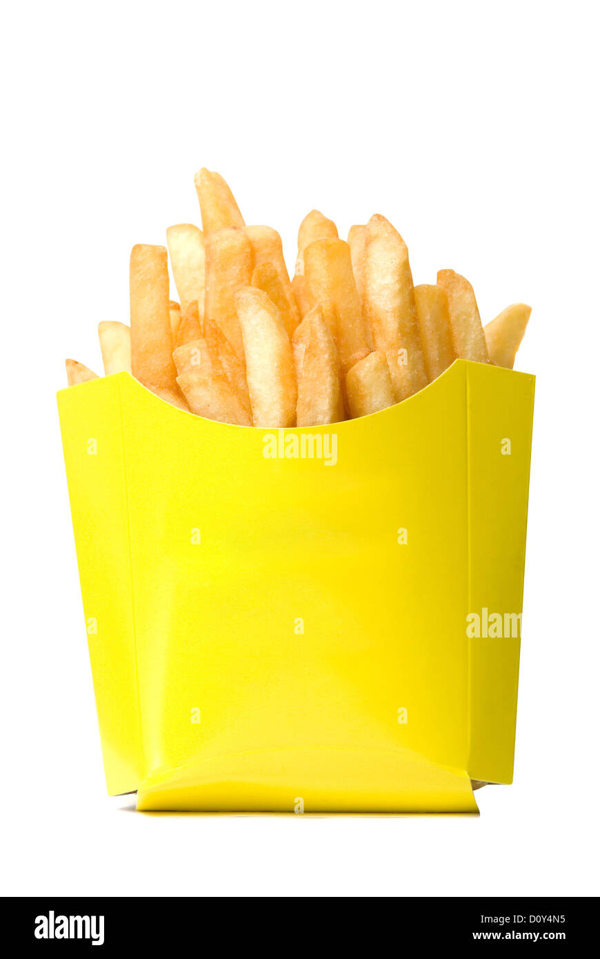 Deep fried potato chips white carton hi-res stock photography and ...