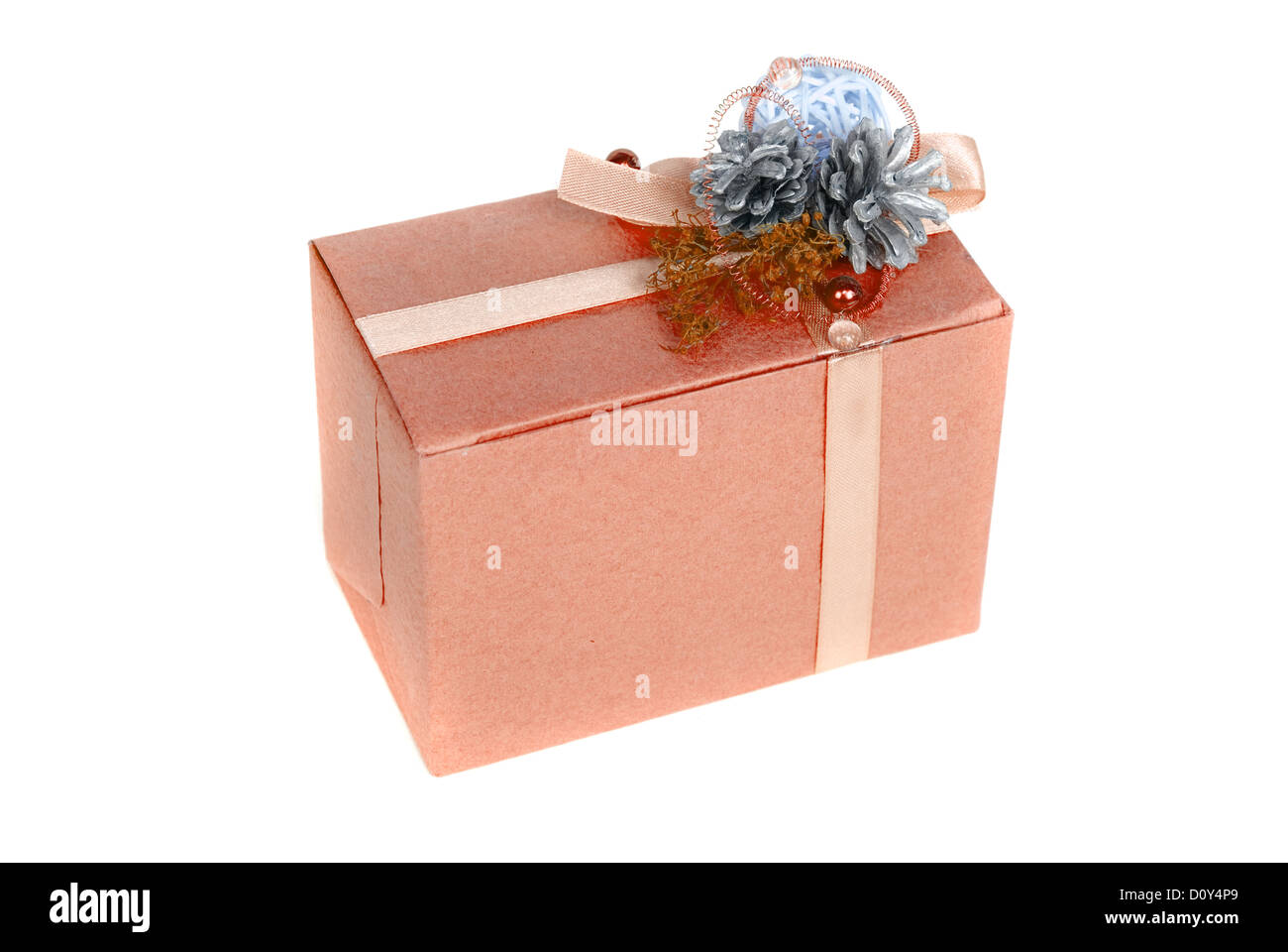 Golden luxury gift box Cut Out Stock Images & Pictures - Alamy