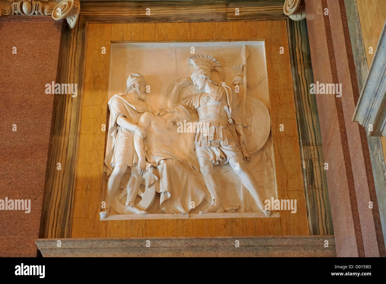 Bas-relief detail from the Bourbon Kings of Naples Royal Palace of ...