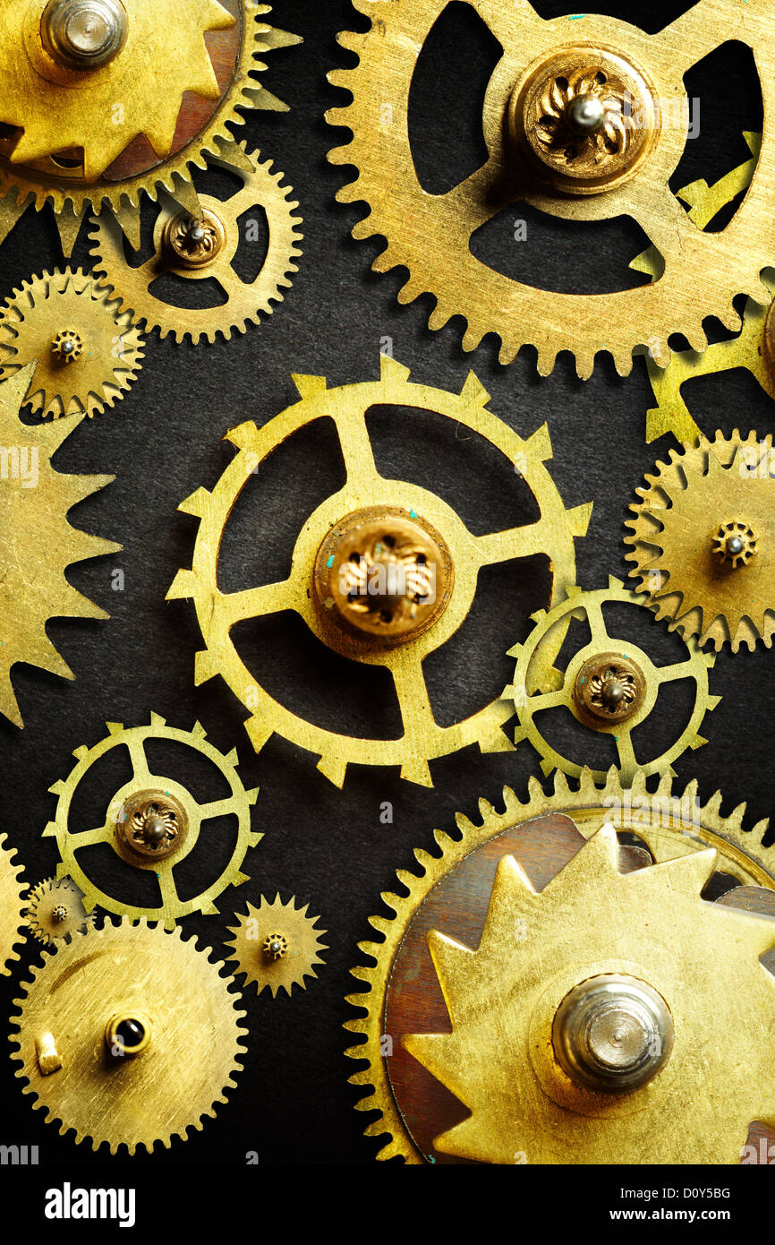 mechanism from old gears Stock Photo - Alamy