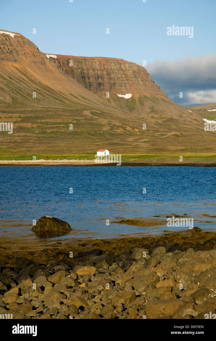 Saebol, in Adalvik Bay on the Hornstrandir Peninsula on the ...