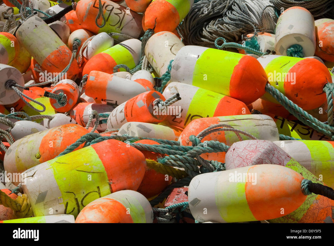 OR00246-00...OREGON - Crab pot floats in the Charleston Harbor ...