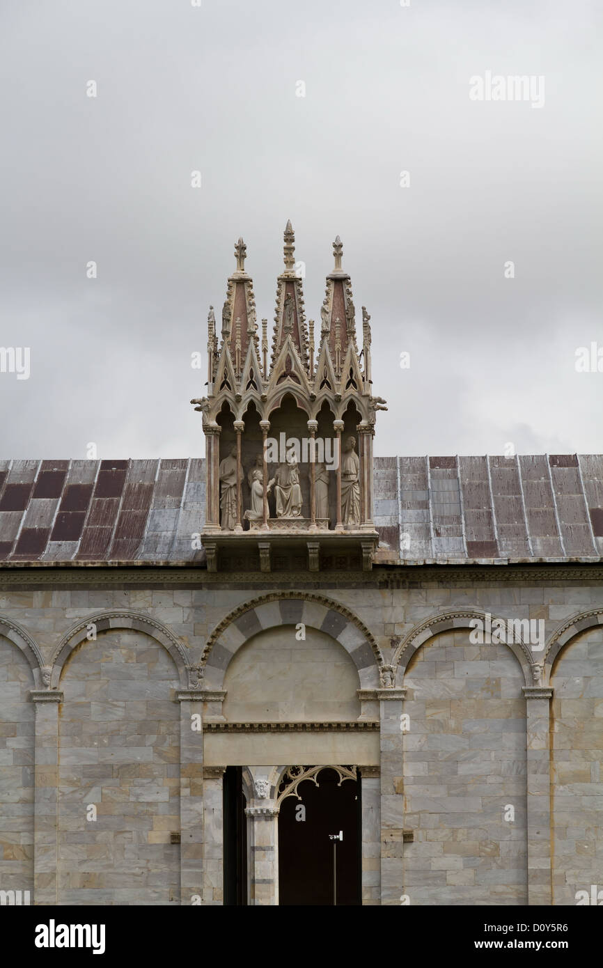 Facade of the Cemetery Camposanto Monumentale in Pisa, Tuscany, Italy ...