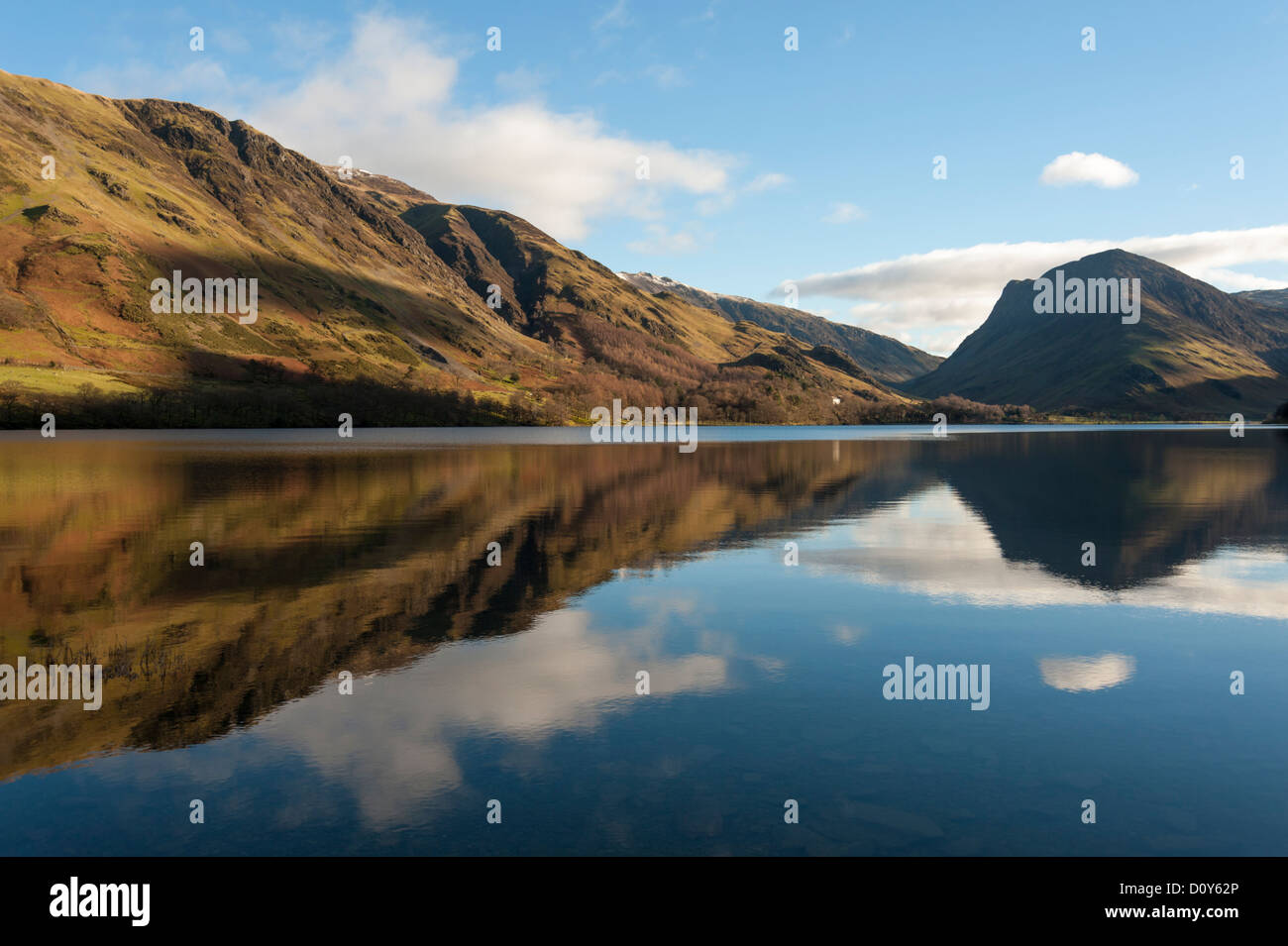 Beautiful landscape scenery at Buttermere Lake District Cumbria UK on a ...
