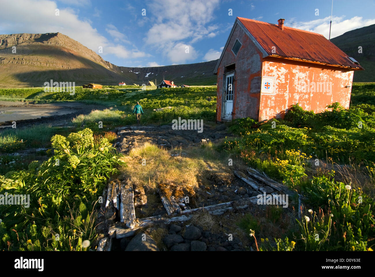 Saebol, in Adalvik Bay on the Hornstrandir Peninsula on the ...