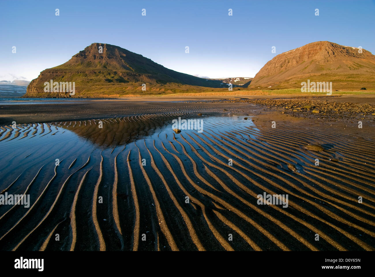 Saebol, in Adalvik Bay on the Hornstrandir Peninsula on the ...