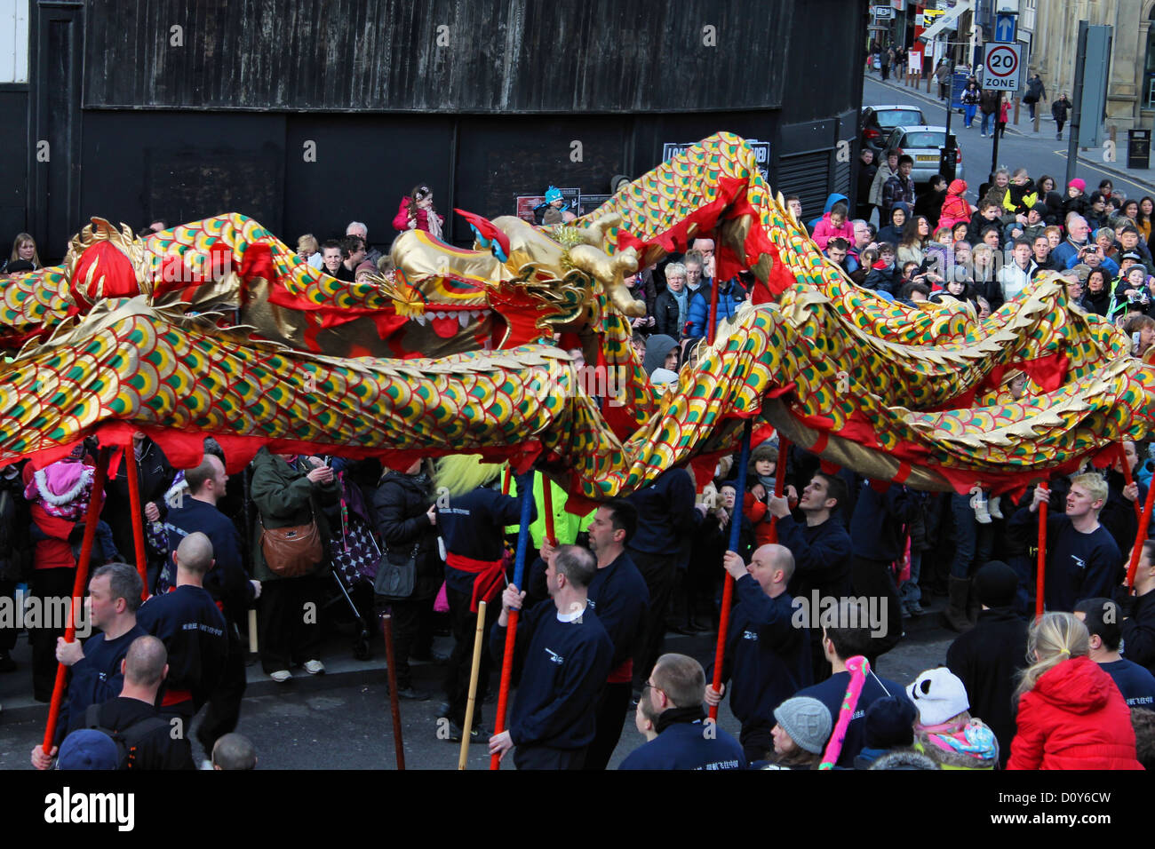 Dragon in the Chinese New Year celebrations in Liverpool 2012 Stock ...