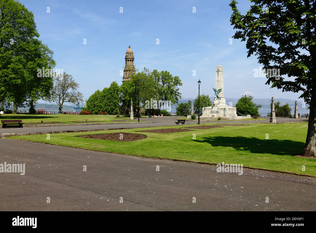 Well Park in Greenock, Inverclyde, Scotland, UK Stock Photo - Alamy