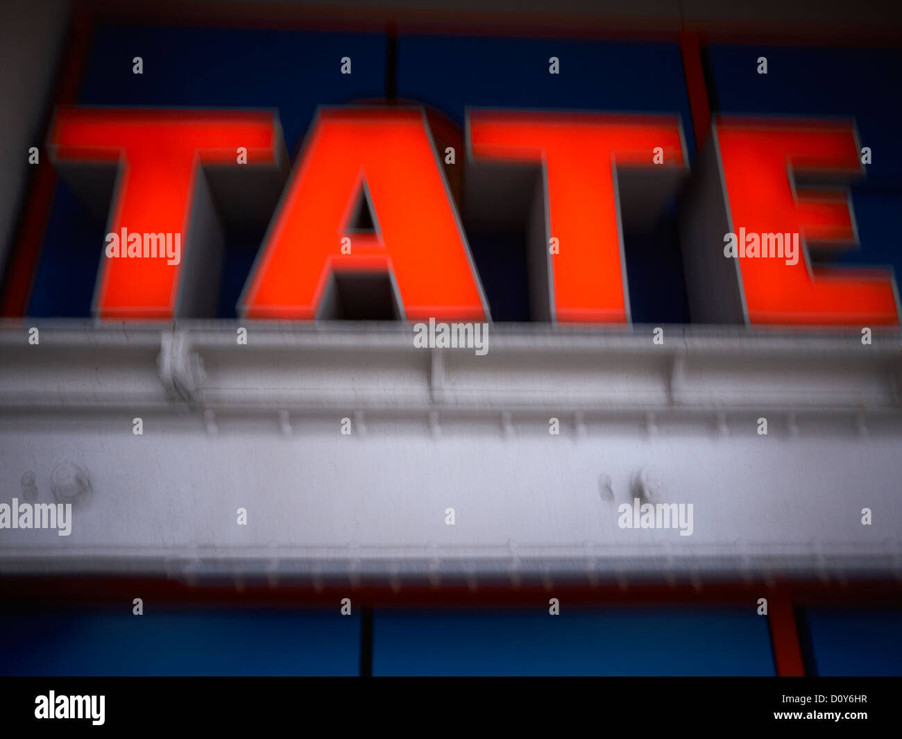 Tate sign on gallery in Liverpool UK Stock Photo - Alamy