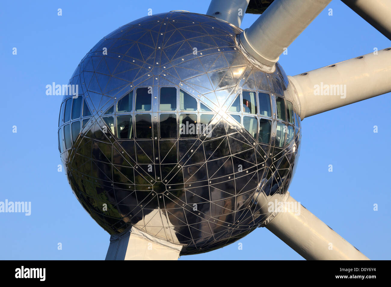 One of the spheres of the Atomium in Brussels, Belgium Stock Photo - Alamy