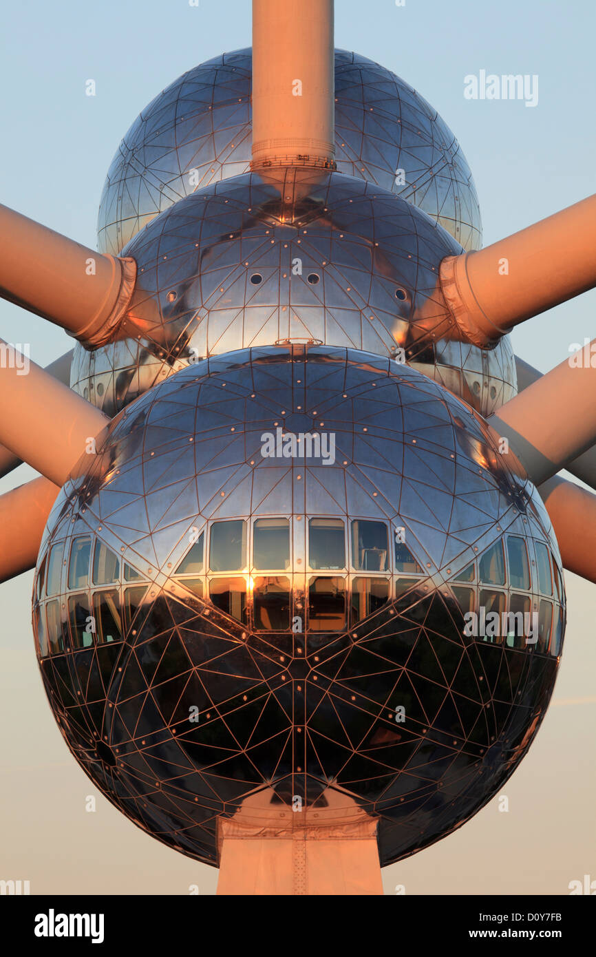 Three spheres of the Atomium in Brussels, Belgium Stock Photo - Alamy