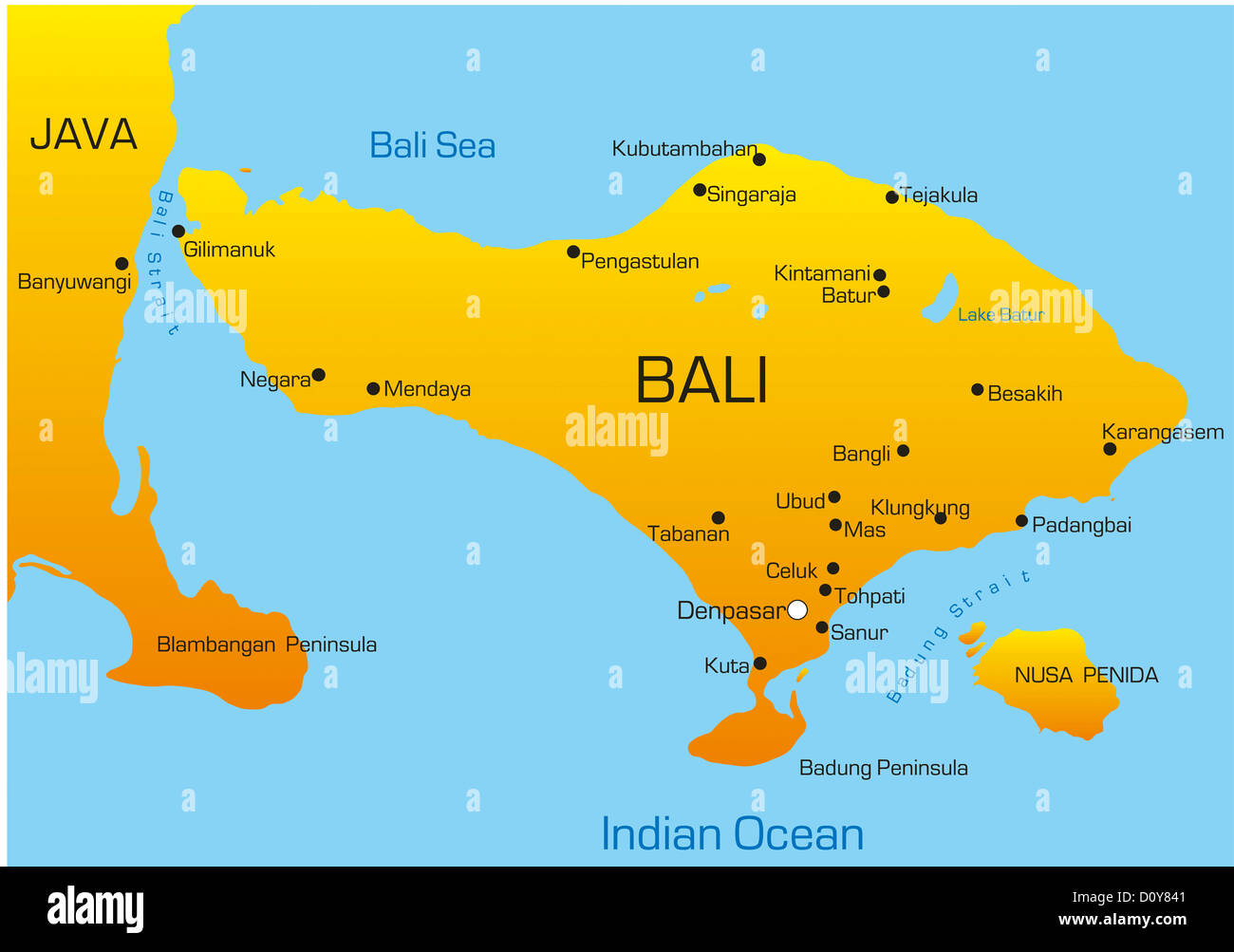 Bali map vector hi-res stock photography and images - Alamy