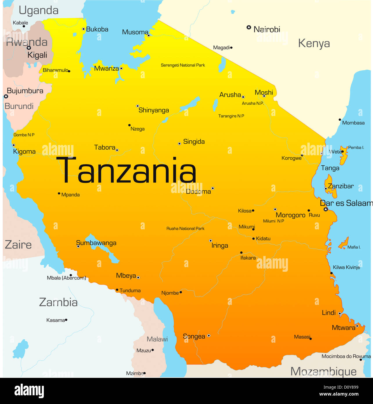 Rwanda tanzania border hi-res stock photography and images - Alamy