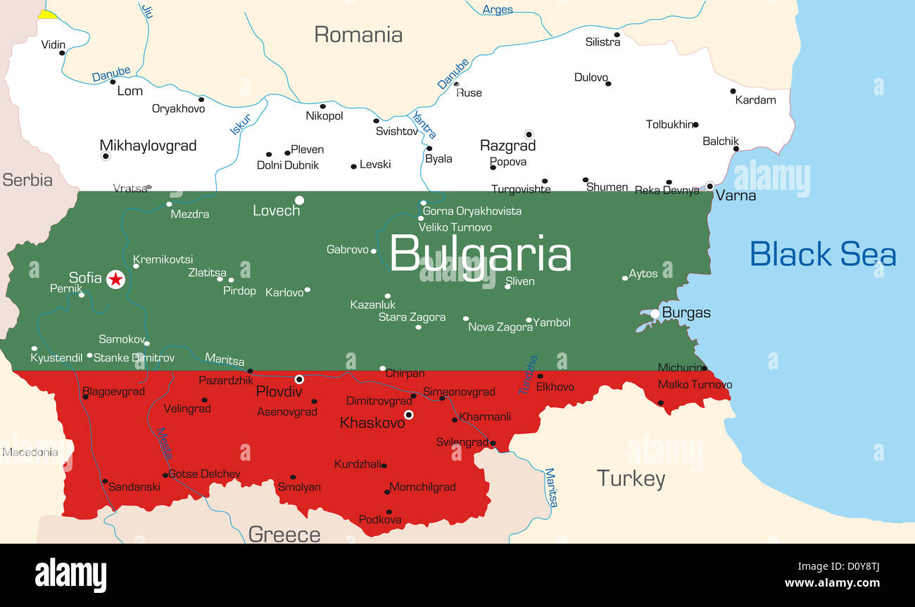 Bulgaria turkey map old hi-res stock photography and images - Alamy
