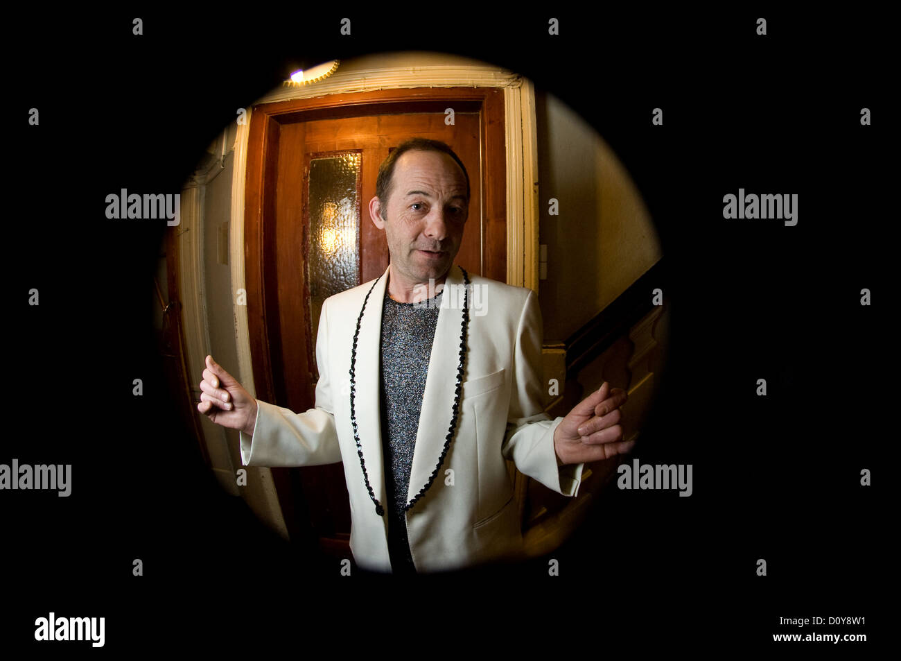 Freiburg, Germany, sneaky-looking man stands on your doorstep Stock ...