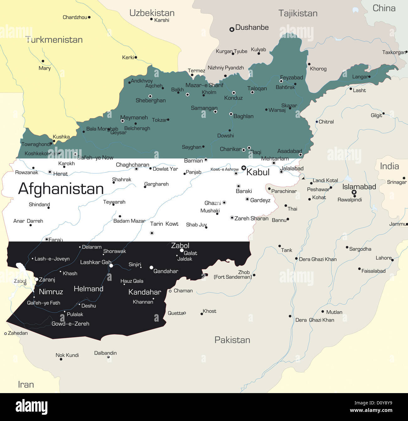 Uzbekistan afghanistan flag hi-res stock photography and images - Alamy